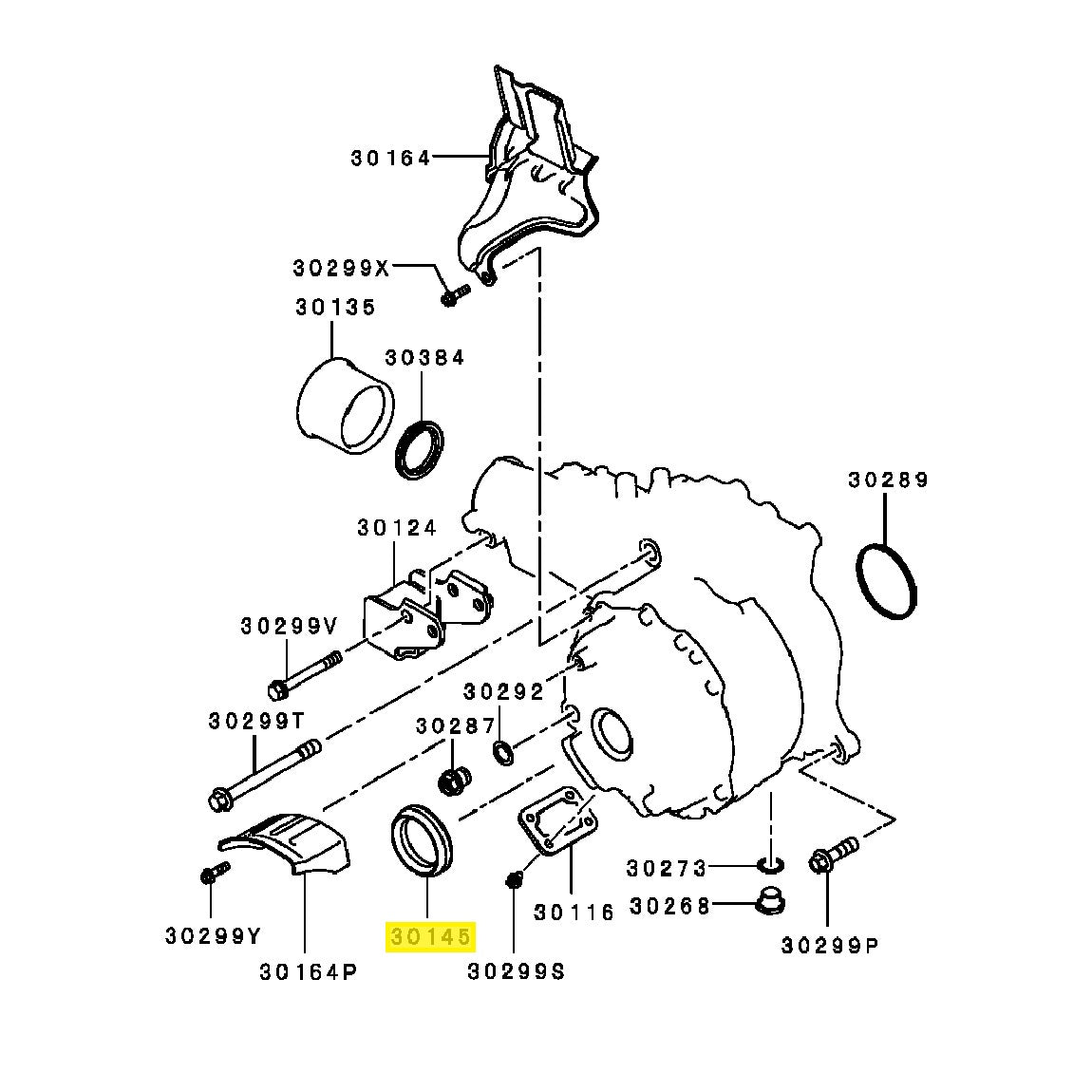 Mitsubishi Lancer Evo 10 Transfer Case To Front Right Axle Seal (3200A ...