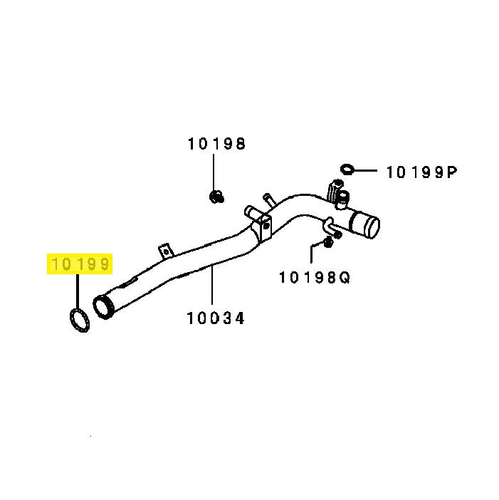 Mitsubishi Lancer Evo 4-10 Water Pump O-Ring (MD030764) – Plethora Parts
