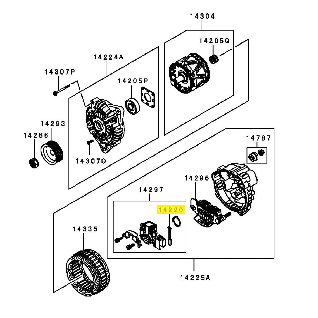 Mitsubishi Lancer Evo 4-9 Alternator Brush (MD618689) – Plethora Parts