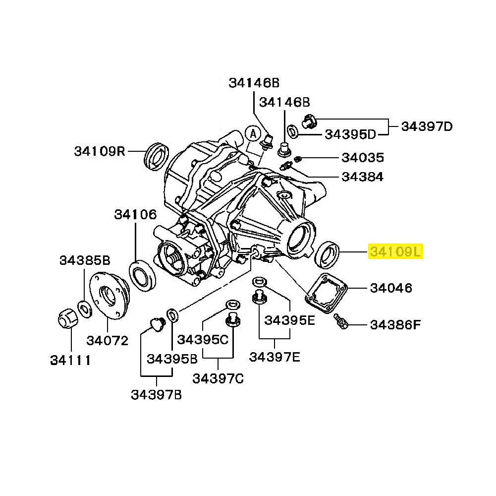 Mitsubishi Lancer Evo 4-9 AYC & Evo 4-10 RS Differential To Rear Left ...