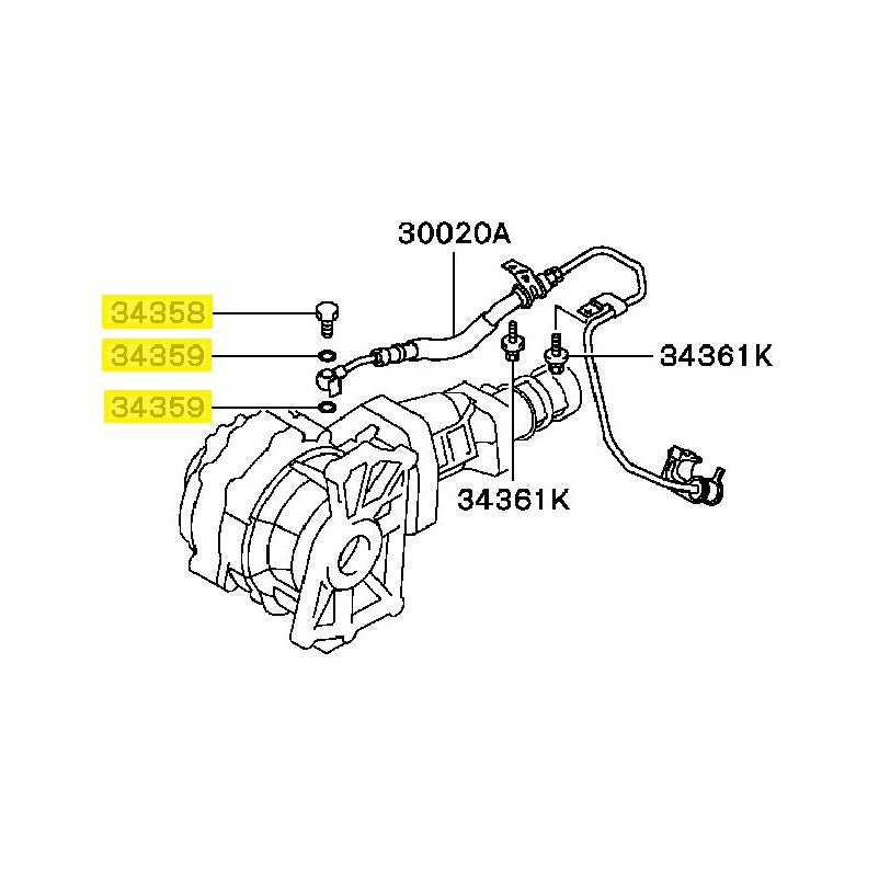 Mitsubishi Lancer Evo 7-10 Transfer Case ACD Eyebolt Kit (MF650114 ...