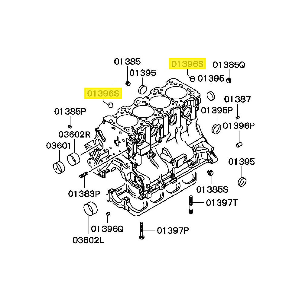 Mitsubishi Lancer Evo 4-9 Cylinder Block Dowel Pin (Head) (MS471111 ...