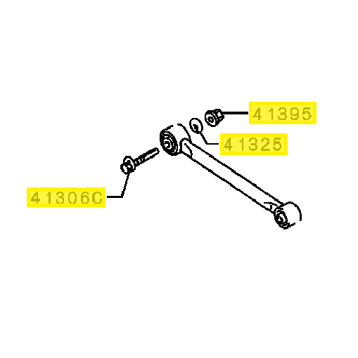 Mitsubishi Lancer Evo 10 Rear Camber/Toe Bolt Kit (4117A018) (MN184102 ...